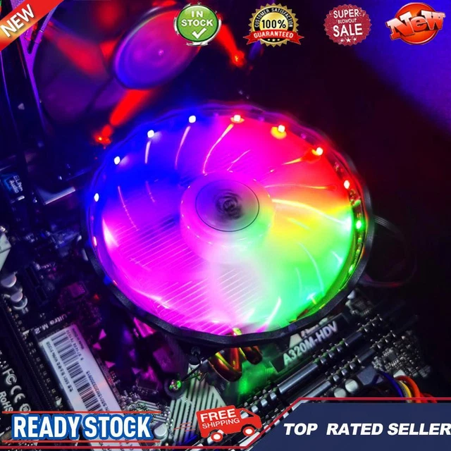 SNOWMAN 4 HEAT Pipes CPU Cooler 120mm PWM 4 Pin PC Radiator Quiet ...