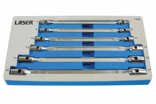 FLEXIBLE SOCKET SPANNER Set 6pc 7256 Laser New EUR 176,36 - PicClick FR