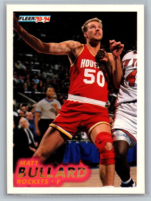 1993 FLEER #75 Matt Bullard Basketball Houston Rockets EUR 1,98 ...
