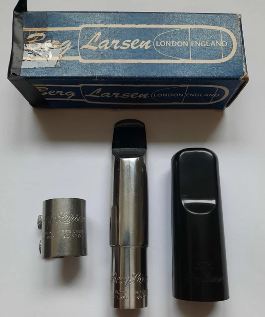 BERG LARSEN 100/2 SMS Tenorsaxophon Mundstück 70er Jahre + Box EUR 270 ...