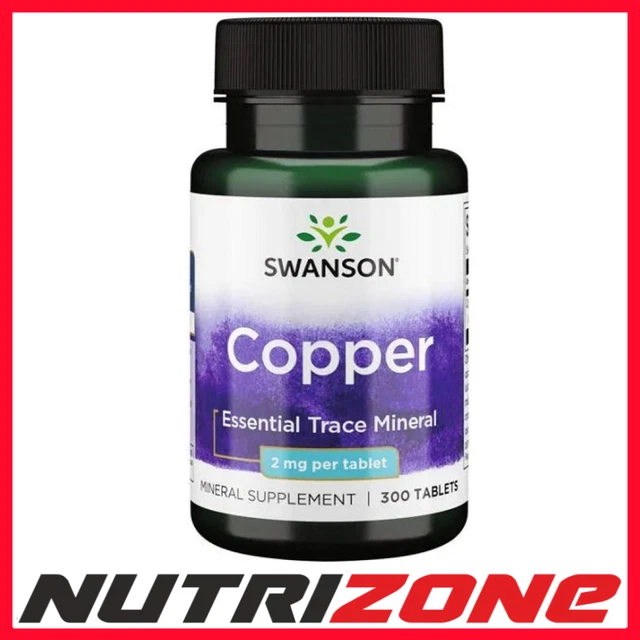 SWANSON COPPER 2MG Essential Trace Mineral - 300 tablets £11.80 ...