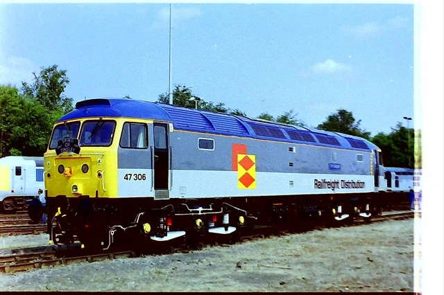 35MM RAILWAY COLOUR Negative Class 47 306 at Old Oak Common £1.95 ...