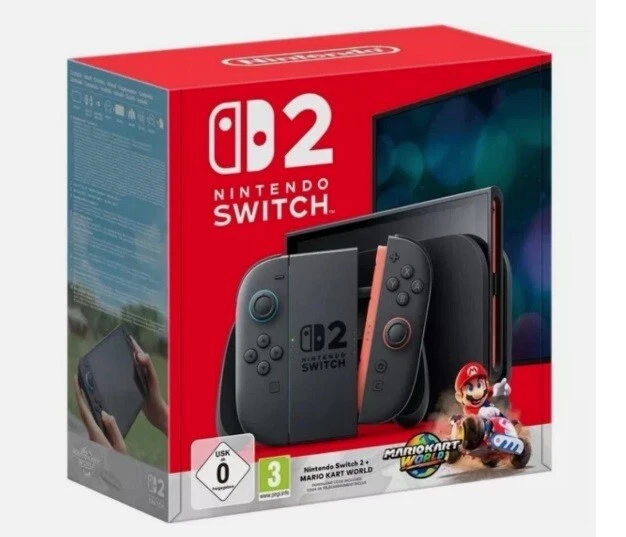 NINTENDO SWITCH 2 Mario Kart World Pack Bundle Console READY TO GO ...