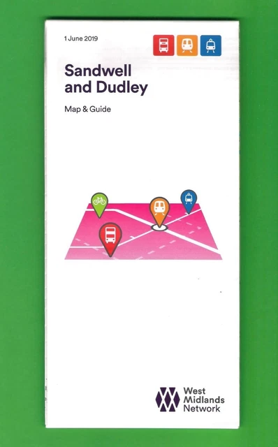 WEST MIDLANDS NETWORK Map & Guide - Sandwell & Dudley: Bus Train Metro ...