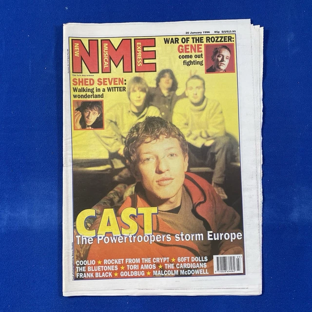 NME 20 JANUARY 1996 CAST The Powertroopers storm Europe £9.95 - PicClick UK