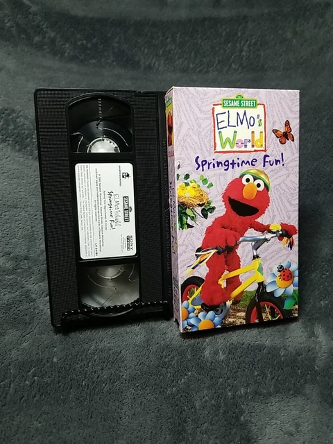 ELMOS WORLD SPRINGTIME Fun VHS 2002 Sesame Street Classic Cartoon Movie ...