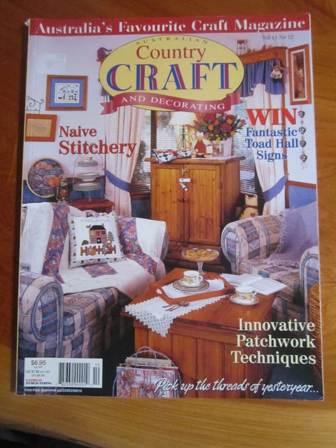 MAGAZINE AUSTRALIAN COUNTRY Craft & Decorating Vol. 11 No. 12 Great ...