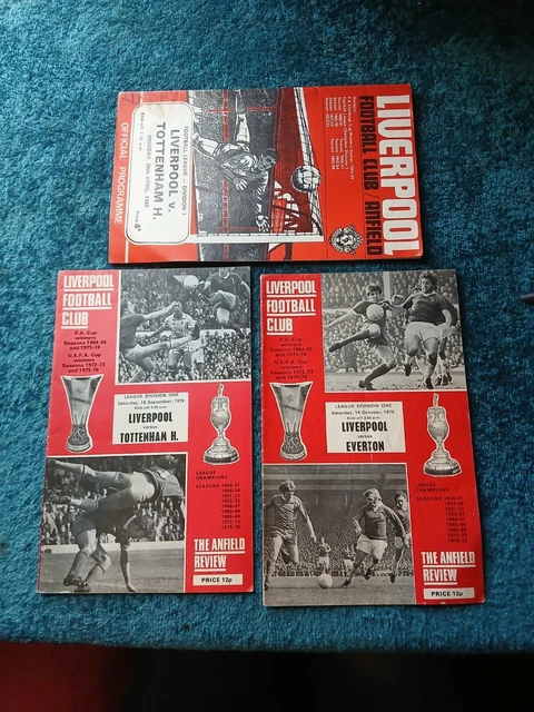 LIVERPOOL FOOTBALL PROGRAMMES 1960s £4.50 - PicClick UK
