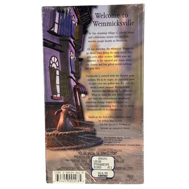 MAX LUCADO YOU Are Special The Animated Story VHS 1997 £4.46 - PicClick UK