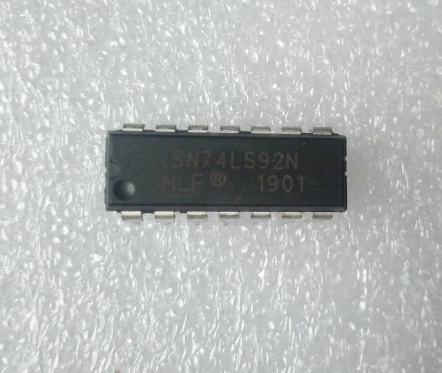 TRANSISTOR SN74LS92N DIP-14 IC chip DIP14 Circuits Intégrés .B44.2 EUR 3,97 - PicClick FR