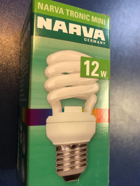 NARVA TRONIC MINI Germany 12W E27 240V coolwhite 660lm 4200K EUR 18,90 ...