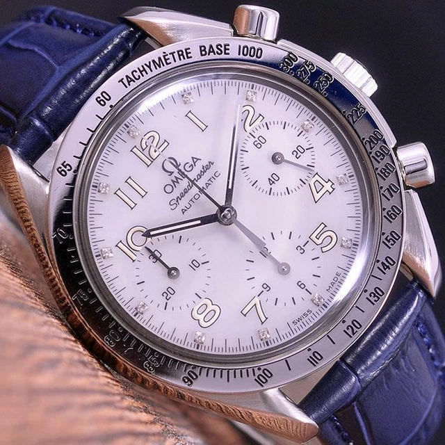 MONTRE OMEGA SPEEDMASTER Chronograph Diamond MOP Steel Watch EUR 2.993 ...