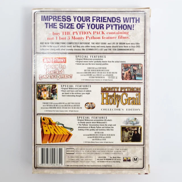 MONTY PYTHON PRESENTS The Python Pack Box Set + Monty Python's Personal ...
