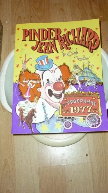 ANCIEN PROGRAMME CIRQUE jean richard pinder 1977 EUR 20,00 - PicClick FR