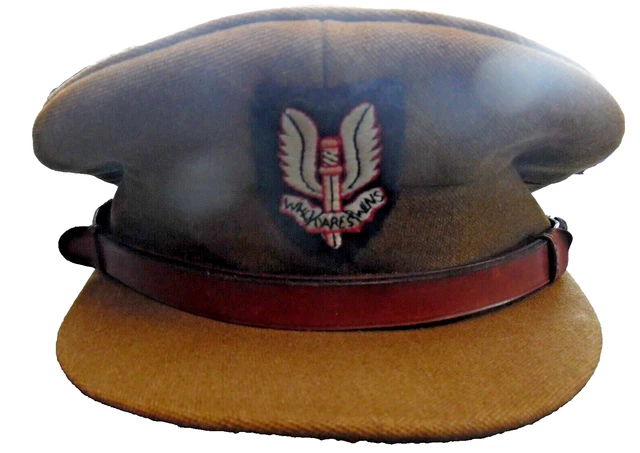 WW2 OFFICERS PEAK Cap SAS Who Dares Wins £76.54 - PicClick UK