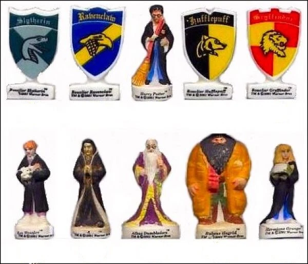 SÉRIE COMPLÈTE DE 10 Fèves mates et brillantes Harry Potter 1 (2002 ...