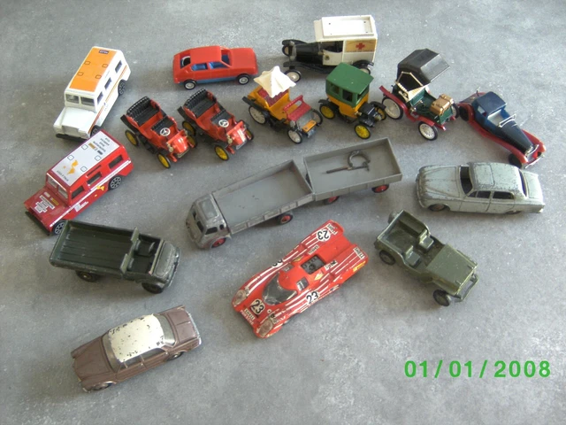 LOT RARE CIJ remorque DINKY Fiat 1200 CHAMPION SHINSEI jeep GEVARM ...