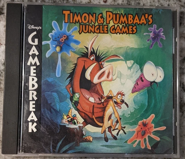 TIMON AND PUMBAA'S Jungle Games PC Game 1995 Disney's Gamebreak Good ...