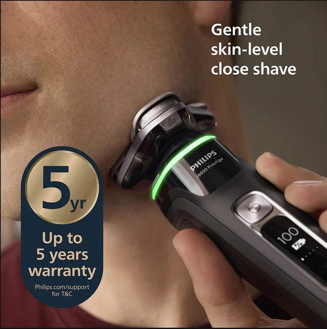 PHILIPS SHAVER I9000 Prestige Wet & Dry Electric Shaver SkinIQ Black ...