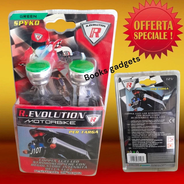 COPPIA LUCI STROBOSCOPICHE Led VERDE SPYCO con Regolatore perfette x ...
