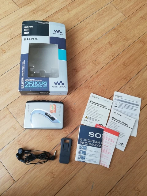 VINTAGE SONY WALKMAN Portable Stereo Cassette Tape Player Silver WM ...