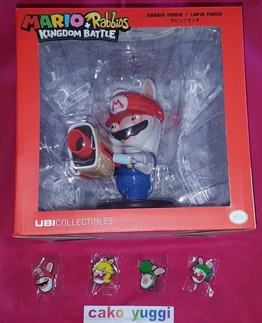 MARIO +RABBITS KINGDOM Battle Switch + 4 Pin's Rabbit Cretin No Game ...
