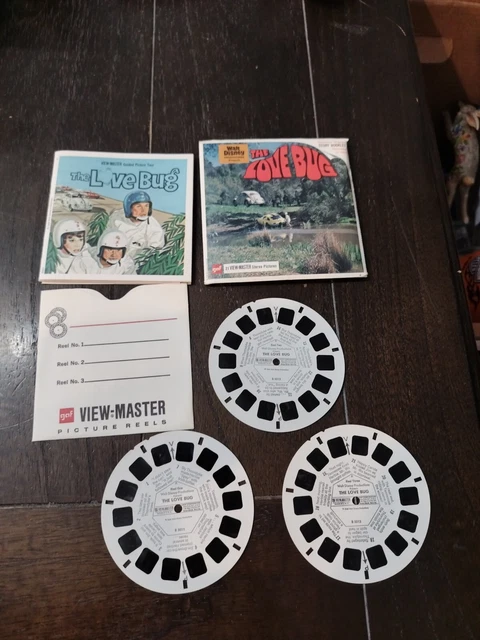 1968 VIEW-MASTER #B501 Walt Disney's The Love Bug 3 Reels Booklet ...