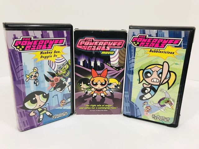 THE POWERPUFF GIRLS Movie VHS Cartoon Network 2002 Clamshell w/ Dexter ...