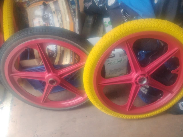 TROXEL TRACKMASTER OLD School BMX Mags Yellow Wheels Bendix 76 OG 1970s ...