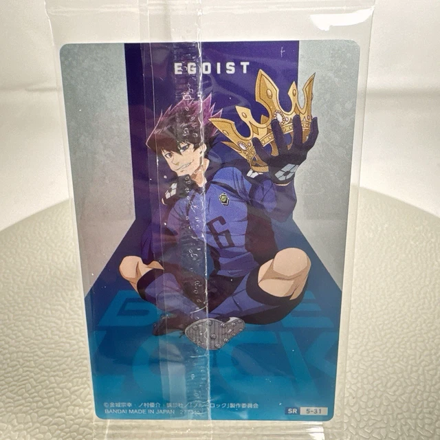 TABITO KARASU BLUE Lock Wafer 5 Card SR 5-31SR Gold Holo Foil Japan ...