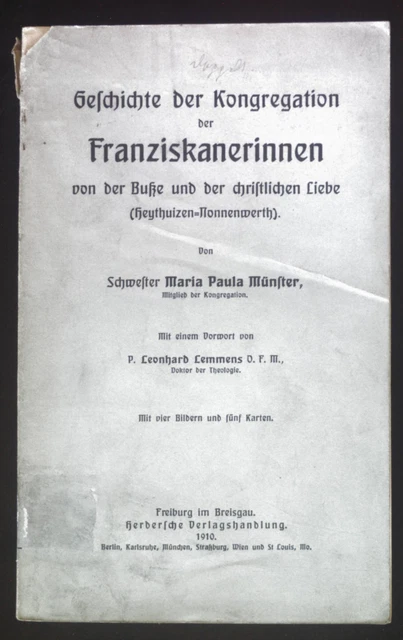 GESCHICHTE DER KONGREGATION der Franziskanerinnen von der Buße und der ...