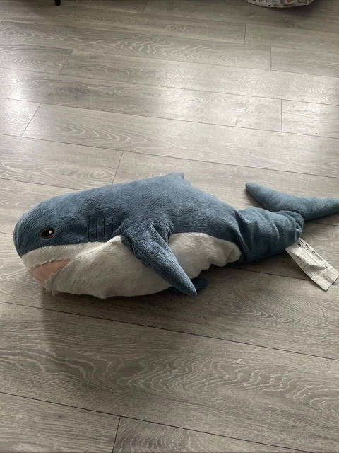 IKEA BLAHAJ SHARK Soft Plush Stuffed Toy Blue White Large Giant 40” £24 ...