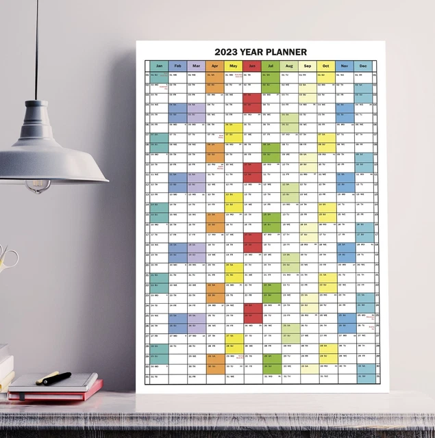 2023 CALENDAR A1 Large Full Year Wall Planner Calendar Home Work Office ...