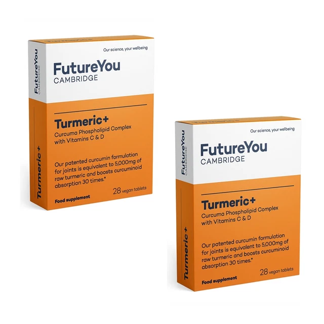 2 X FUTURE You Cambridge Turmeric+ Curcuma Complex Vitamin C(2x 28 ...