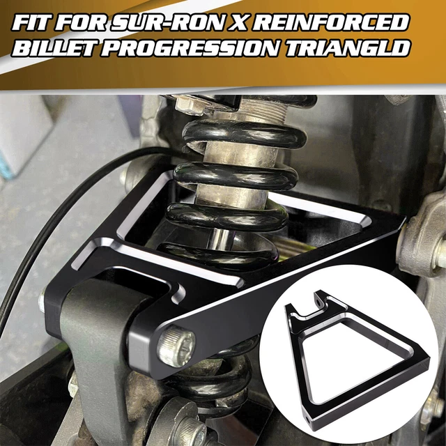 BLACK REINFORCED BILLET Progression Triangle For Sur-Ron Segway X160 ...