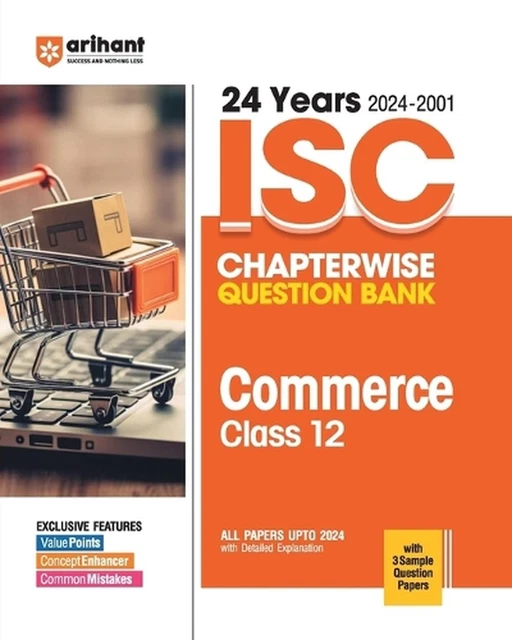 ISC CHAPTER WISE Commerce Class 12 (EditionVI) by Sapna Malik Paperback ...
