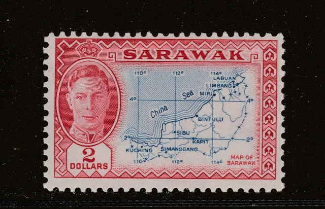 1950 SARAWAK $2 Map of Sarawak Sg 184 MH $56.00 - PicClick AU