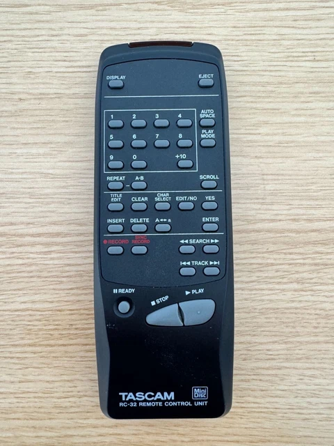 GENUINE TEAC TASCAM RC-32 Remote Control For MD-350 MD Mini Disk player ...