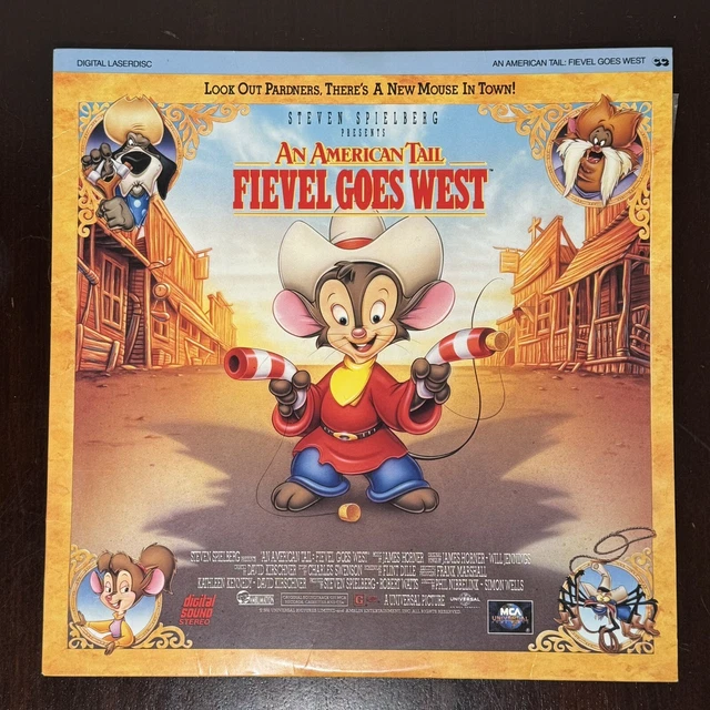 AN AMERICAN TAIL Fievel Goes West Digital Laserdisc Extended Play (1991 ...