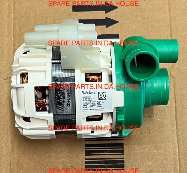 GENUINE OMEGA DISHWASHER Recirculation Pump Wash Motor DW2003WH DW2003X ...