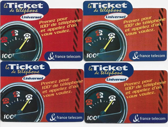 LOT TICKETS UNIVERSEL 100F nouveau logo EUR 10,00 - PicClick FR