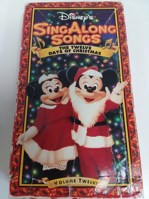 DISNEY'S SING-ALONG SONGS - THE TWELVE DAYS OF CHRISTMAS (1993 VHS) $6. ...