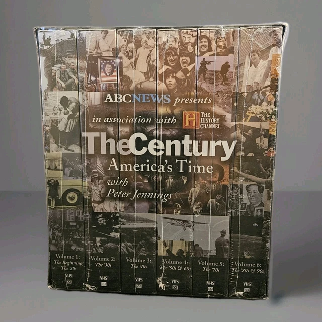 THE CENTURY AMERICA'S Time with Peter Jennings ABC News 6 Volume VHS ...