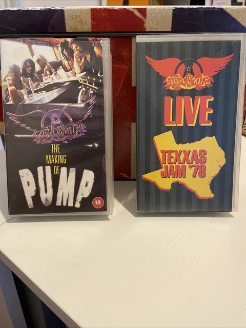 AEROSMITH VHS X 2 The Making Of Pump / Texas jam ‘78 Live £8.50 ...