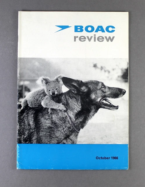 BOAC REVIEW AIRLINE Staff Magazine October 1966 B.o.a.c. Boeing 747 ...
