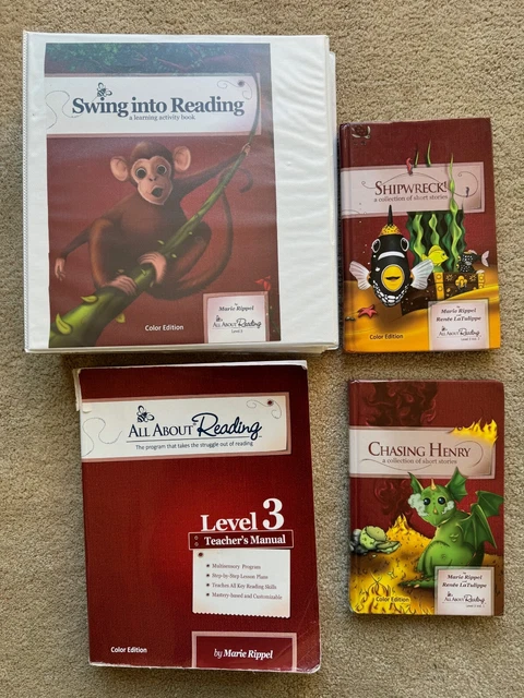 ALL ABOUT READING Level 3 - Teachers Guide, Student Workbook, Readers ...