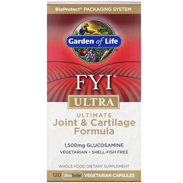 JOINT & CARTILAGE Formula with Glucosamine HCl & Astaxanthin | 120 Veg ...