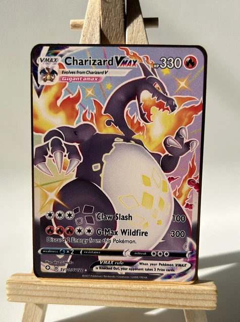 POKEMON SOLID METAL Gold Charizard Pichaku Mewtwo & More Cards VMAX EX ...
