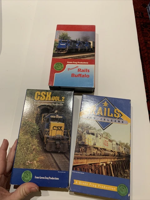 RAILROAD TRAIN VHS lot Of 3 CSX KCS UP Union Pacific 3 video 291903 ...