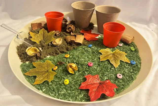 GARDEN SENSORY TRAY, Sensory Play, Tuff Tray, Garden Activities, SEN ...